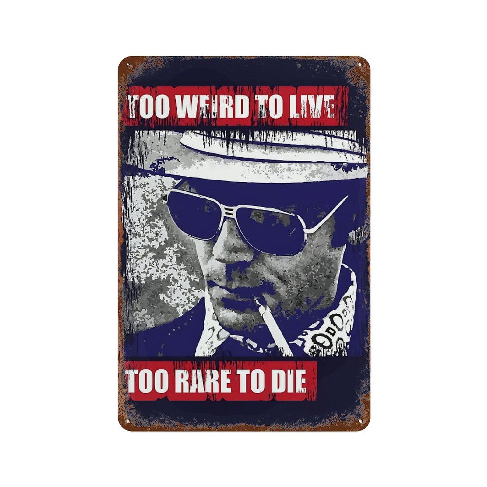 8x12 Inch Gonzo Hunter S Thompson Tin Metal Decorative Wall Paintings ...