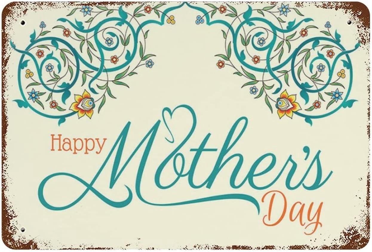 8x12 Inch Happy Mother'S Day Metal Tin Sign Mother'S Day Gift Love Gift ...