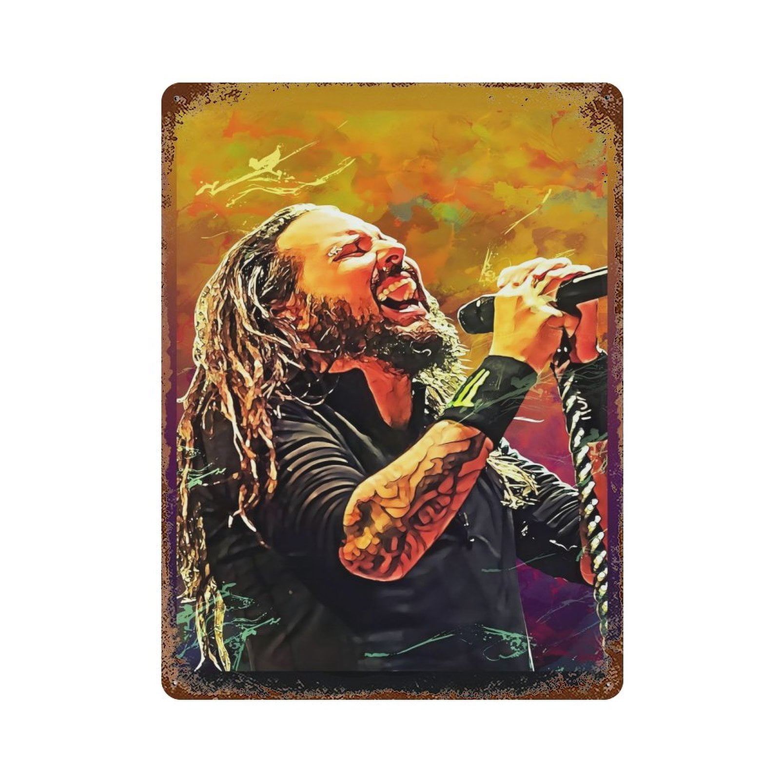 8x12 Inch JONATHAN DAVIS Tin Metal Decorative Wall Paintings - Vintage ...