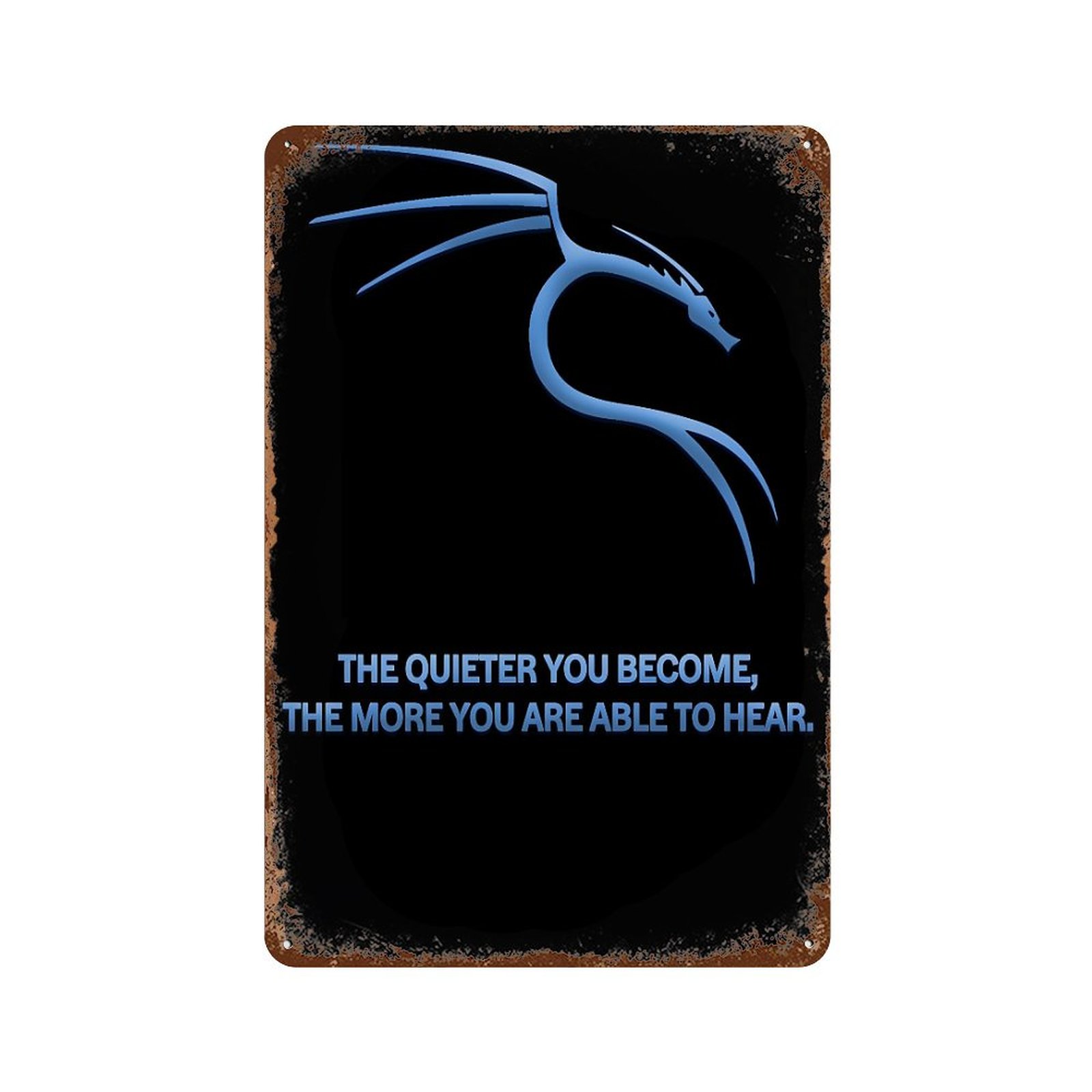 8x12 Inch Kali Linux 《Quiet You》 Tin Metal Decorative Wall Paintings ...