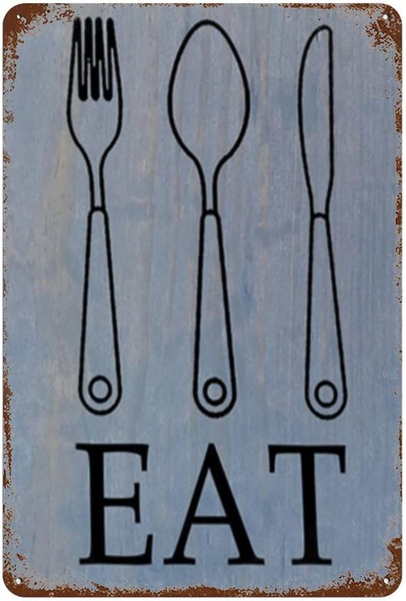 8x12 Inch Kitchen Signs Eat Kitchen Sign Decorative Kitchen Decor ...