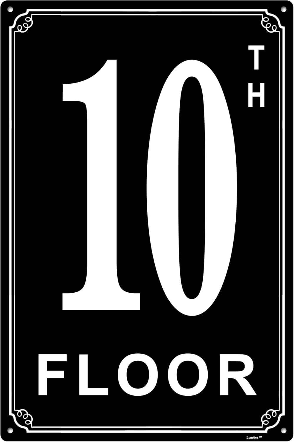 8x12 Inch Metal Floor Number Signs 14 - Durable, Easy-to-Read Room ...