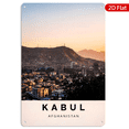 8x12 Inch Metal Wall Art Kabul Afghanistan Cityscape Sunset Rectangular ...