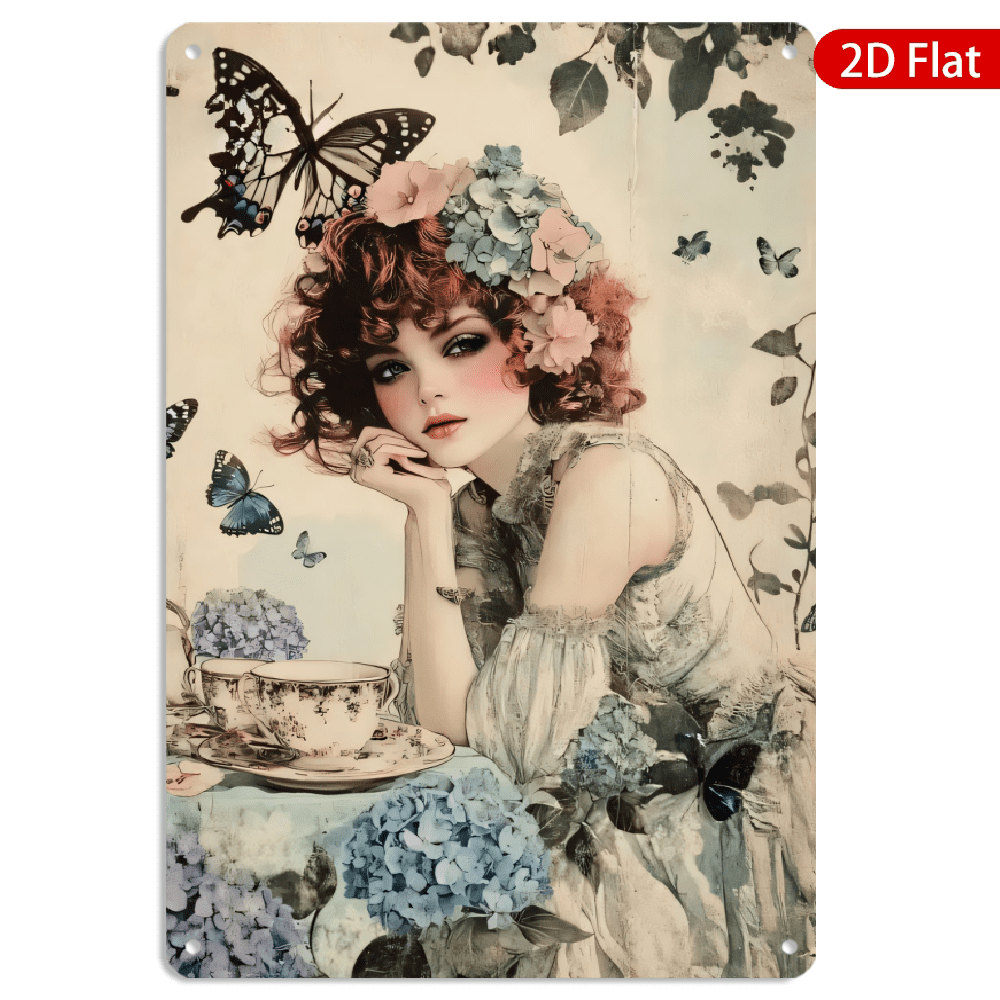 8x12 Inch Metal Wall Art, Vintage Retro Style Decorative Sign, Durable ...