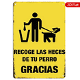 8x12 Inch Metal Wall Art, Vintage Yellow Public Service Dog Poop Pick ...