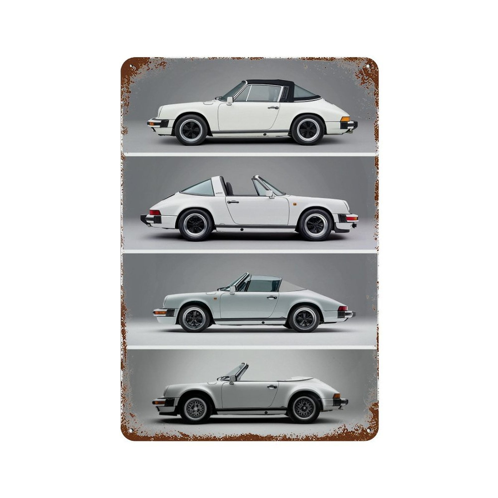 8x12 Inch Modern Art - Cars Tin Metal Decorative Wall Paintings ...