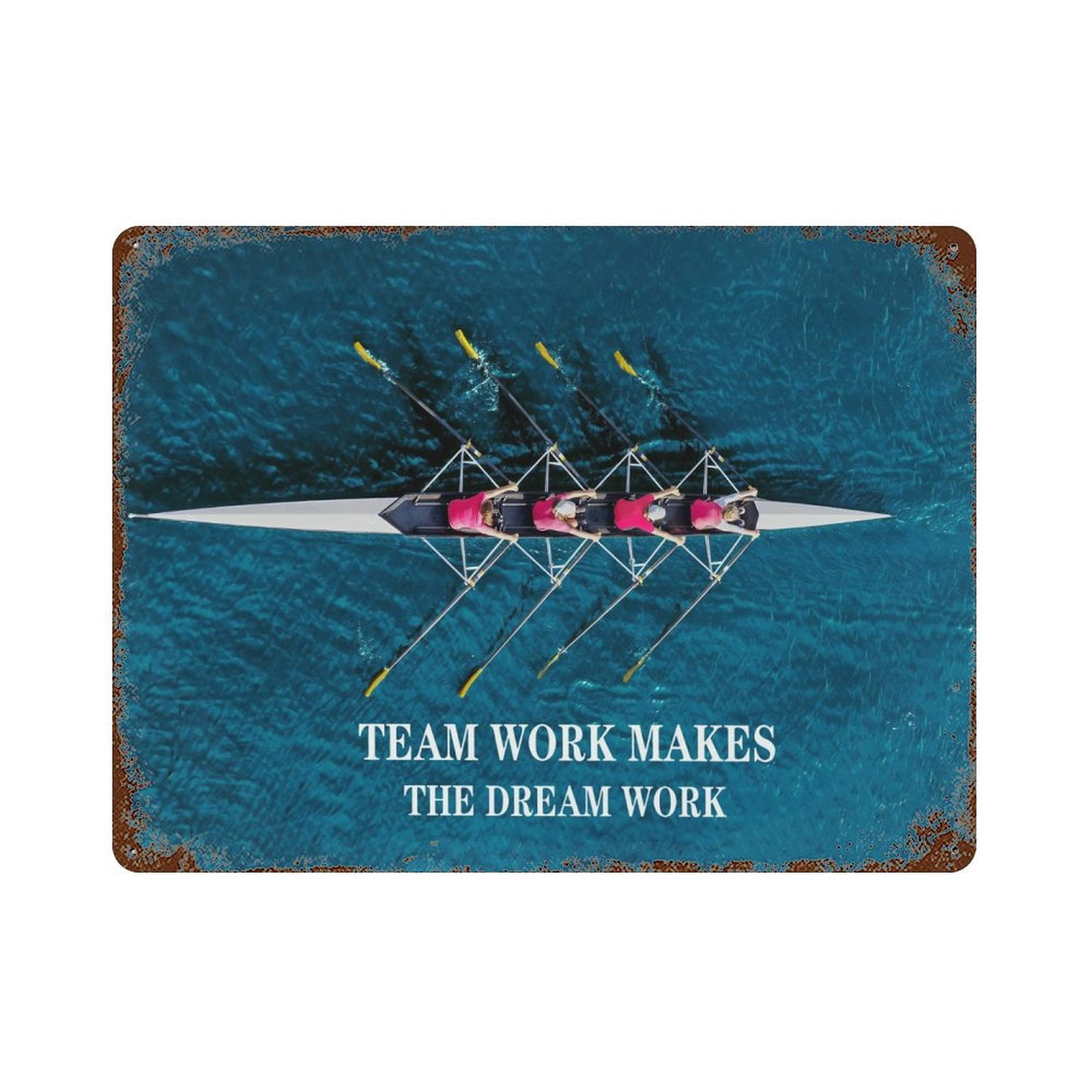 8x12 Inch Modern Inspiring Team Tin Metal Decorative Wall Paintings ...