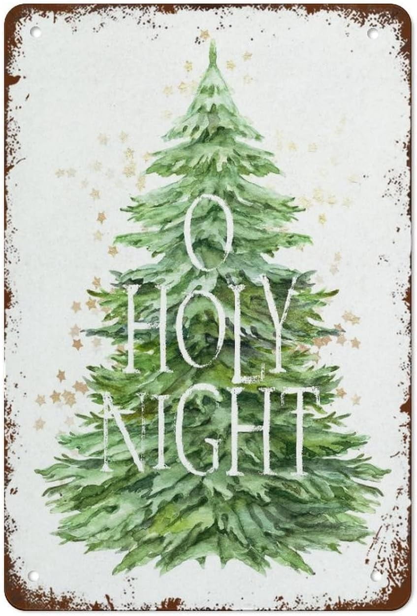 8x12 Inch O Holy Night Christmas Print Card Holiday Card,Watercolor ...