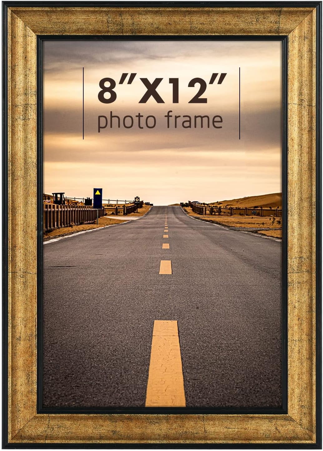 8x12 Inch Poster Frame Dark Gold Brown & Bronze, Horizontal And ...