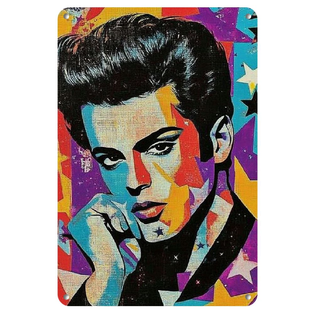 8x12 Inch Retro Art Deco Metal Wall Art, Frameless Fashion Poster ...