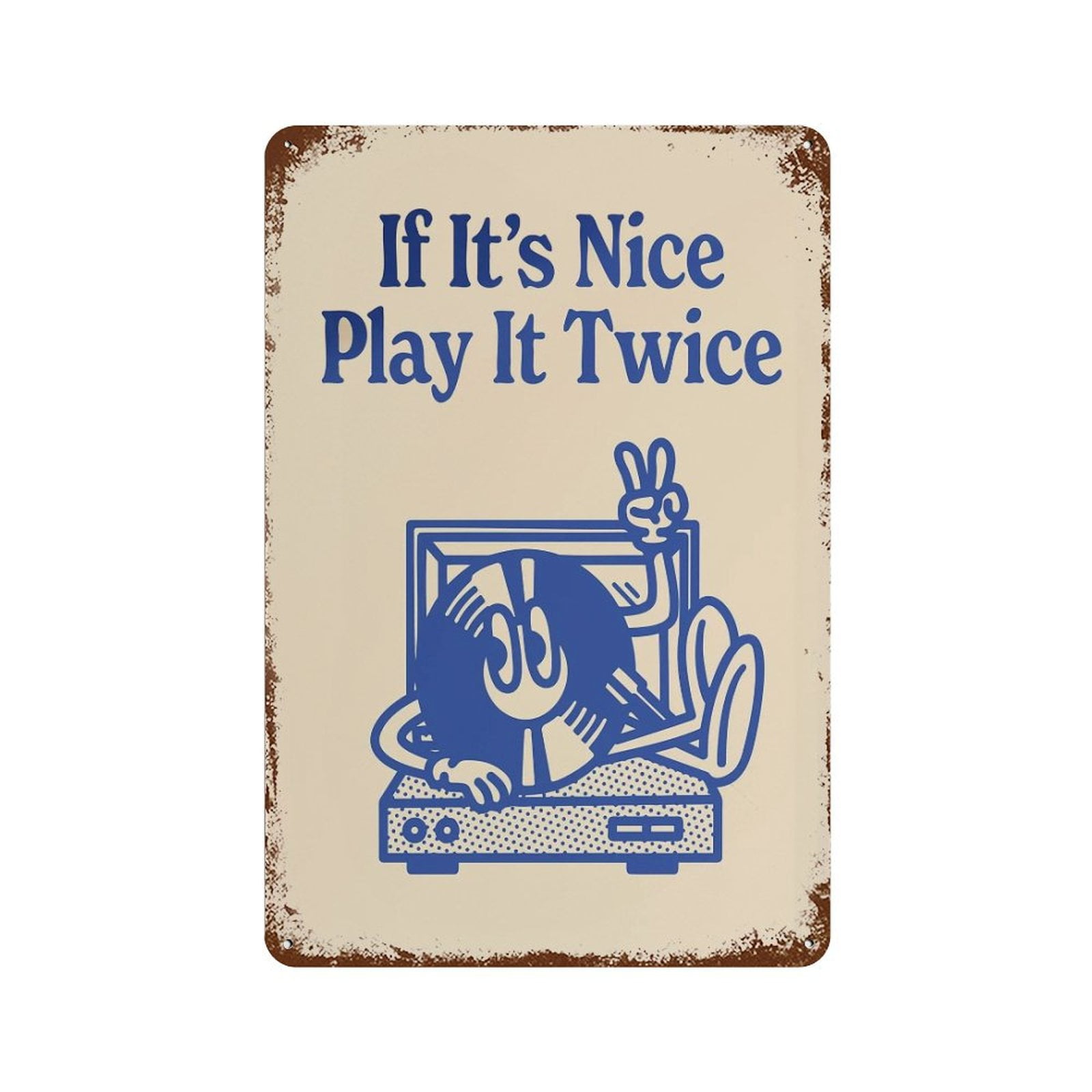 8x12 Inch Retro Vinyl Wall Art Printable Record Player Poster for Dorm ...