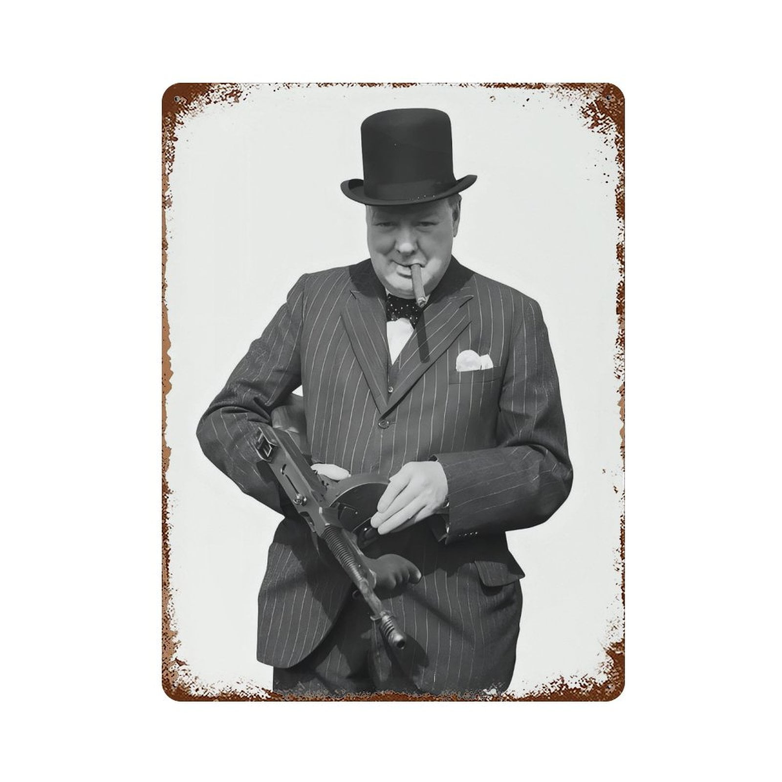 8x12 Inch Retro Winston Churchill British Prime Minister Tin Metal ...