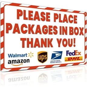 Home Delivery Signs for Packages and Instructions in Various Styles