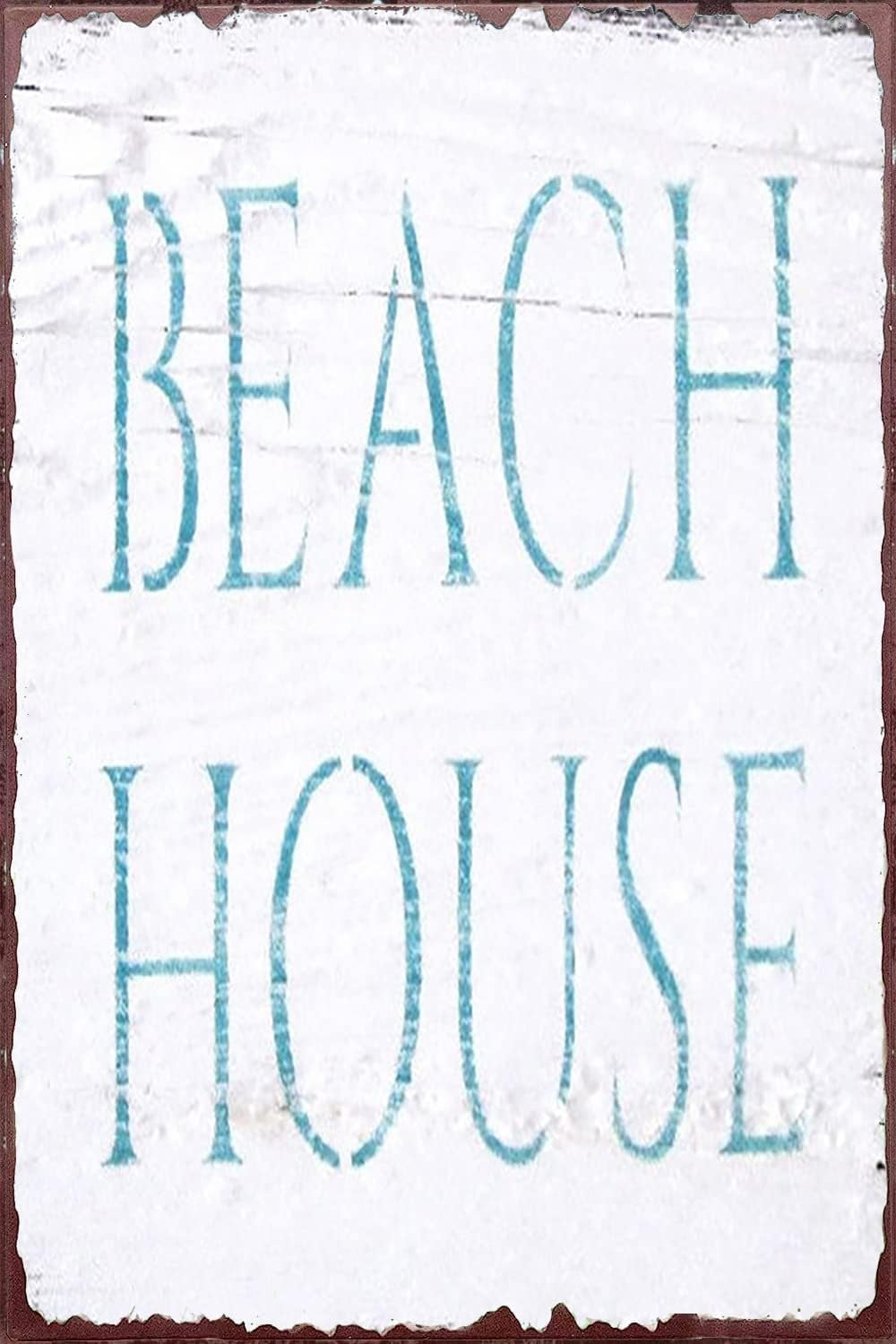 8x12 Inch Rustic Beach Decor,Distressed Beach House Sign,Primitive ...