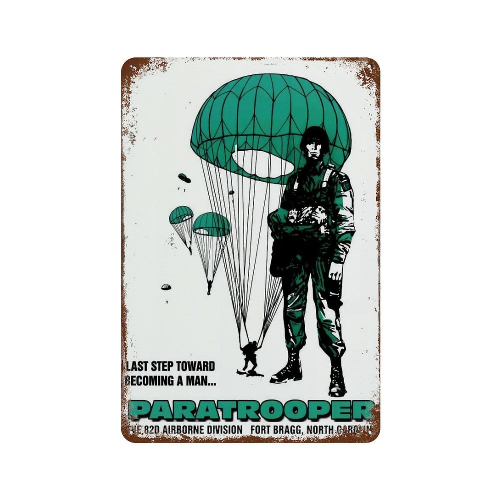 8x12 Inch Sign 82nd Airborne Division Recruitment Poster Photo US Army ...