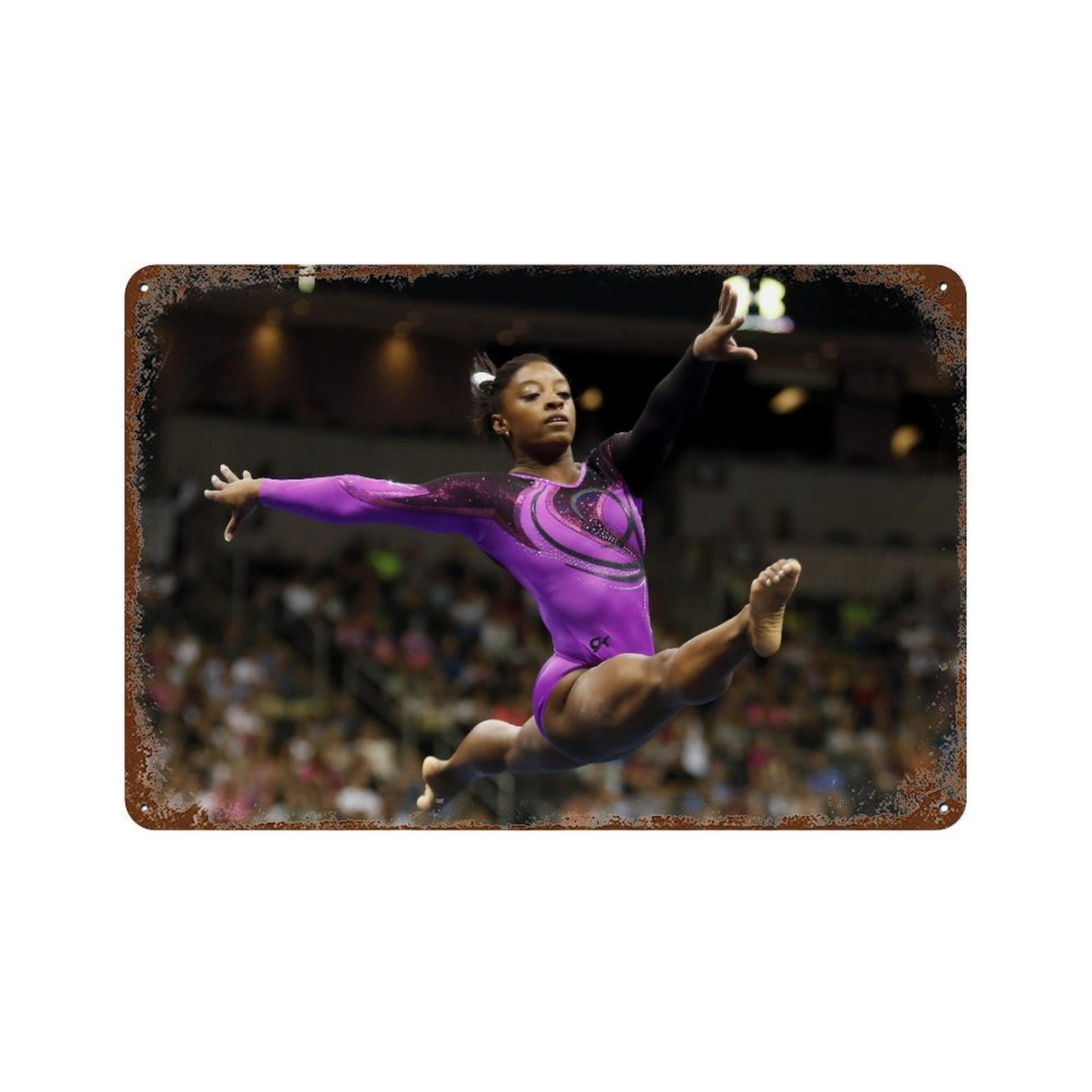 8x12 Inch Simone Biles Tin Metal Decorative Wall Paintings - Vintage ...