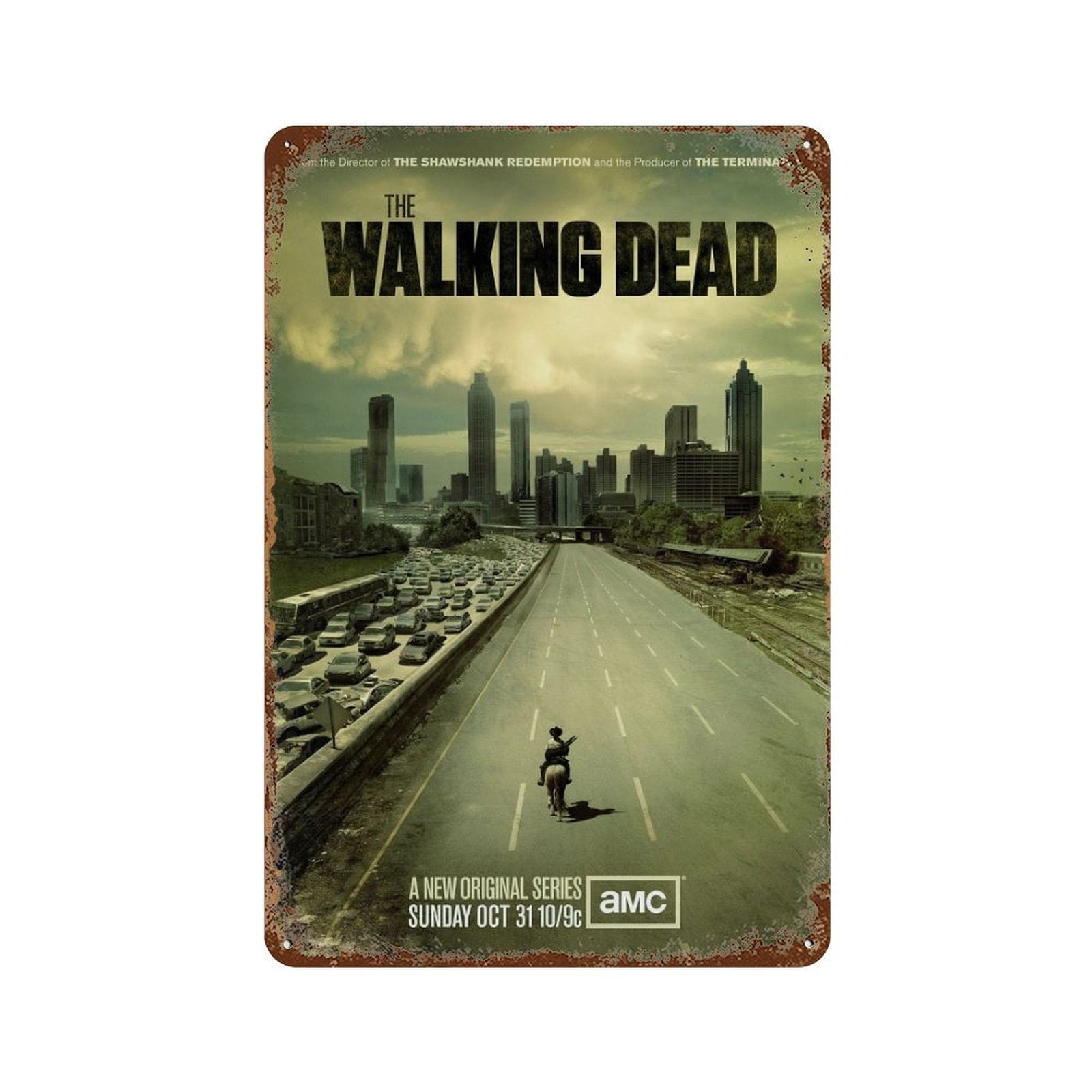 8x12 Inch The Walking Dead (3) Tin Metal Decorative Wall Paintings ...