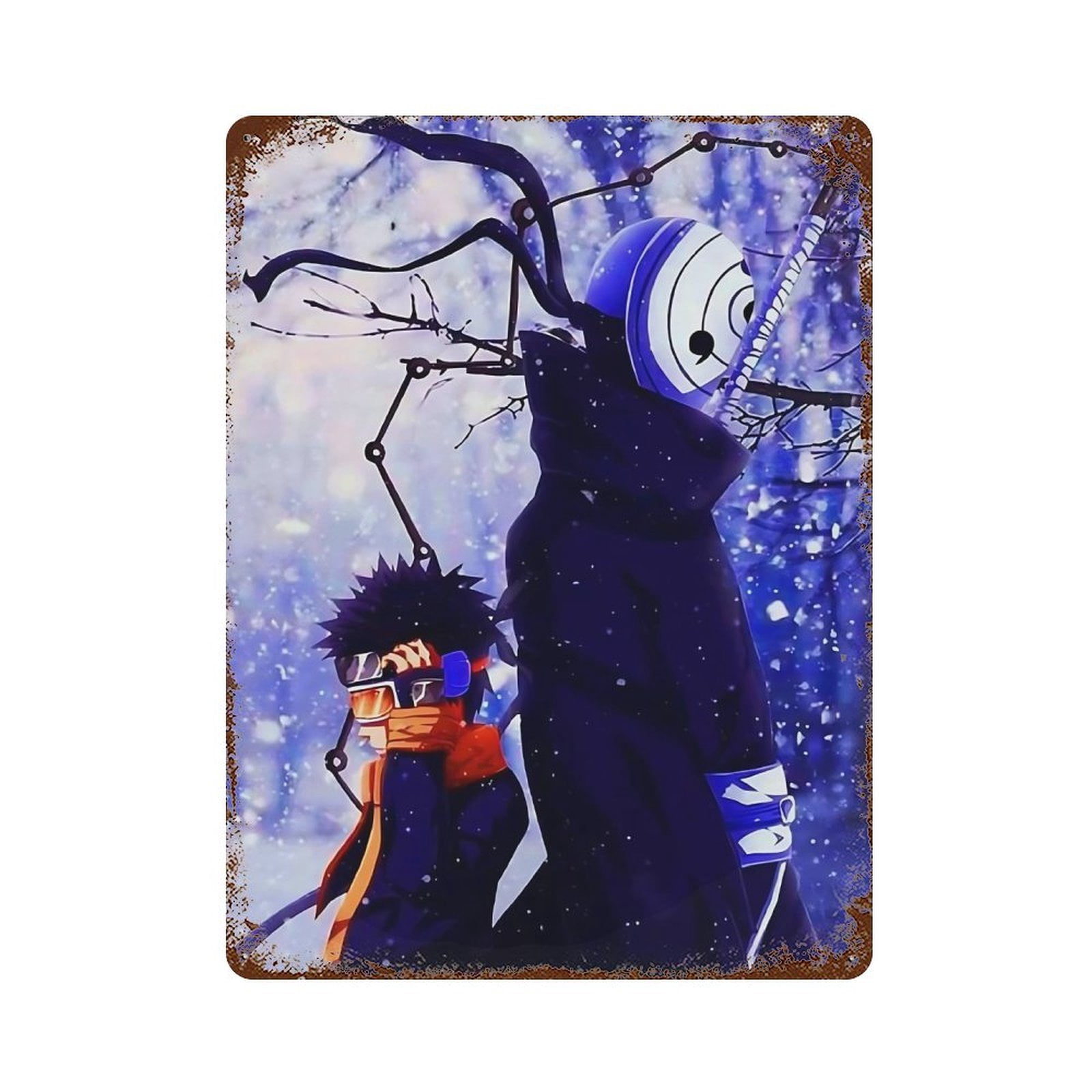 8x12 Inch Uchiha Obito Leinwand-Kunst Tin Metal Decorative Wall ...