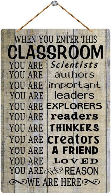 8x12 Inch Wooden Sign For Front Door Outside When You Enter This ...