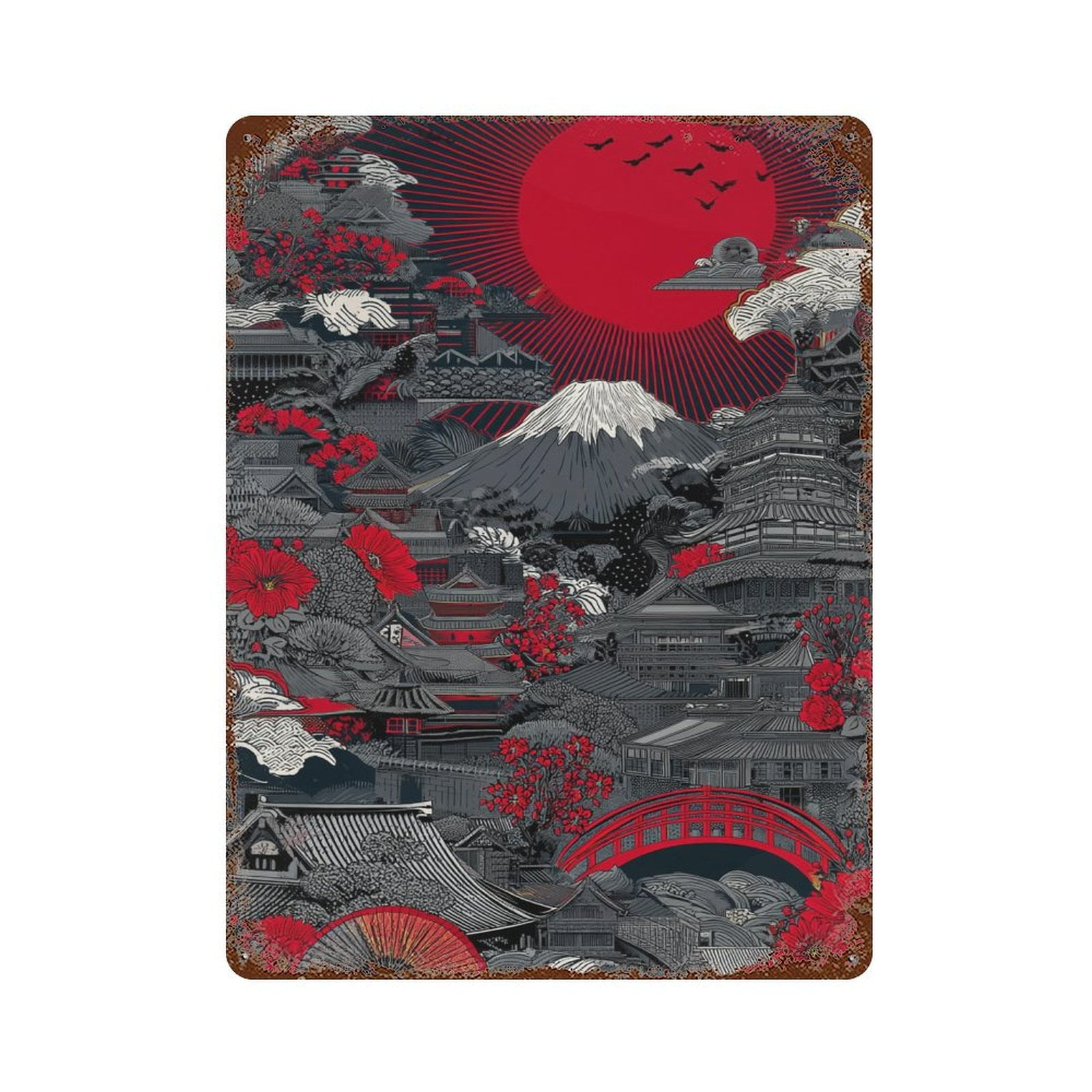 8x12 Inch Xiedada_06566_1_Japanese_abstract_art_design_is_very_detailed ...