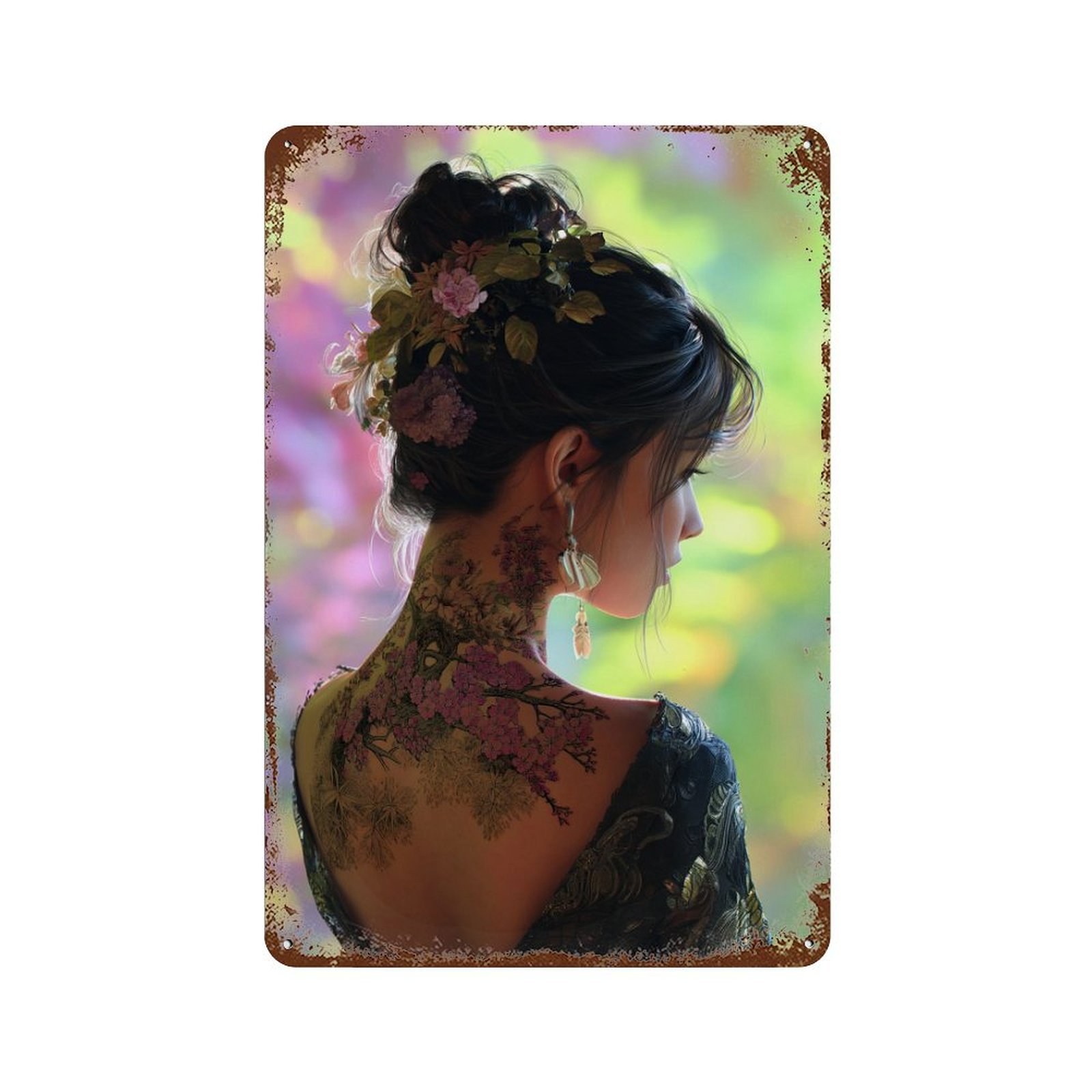 8x12 Inch Xiedada_06566_2_A_Japanese_woman_with_her_back_turned ...