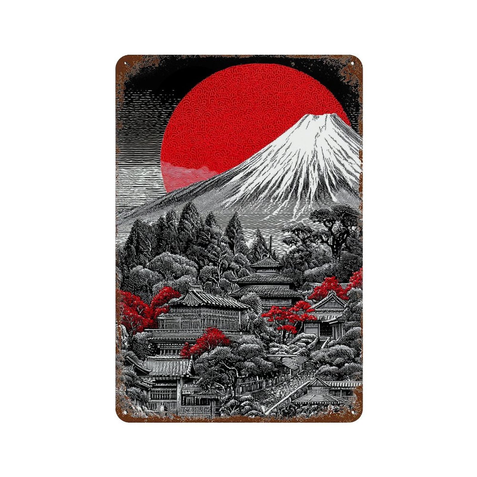 8x12 Inch Xiedada_06566_2_Japanese_traditional_tattoo_design_of_Mount ...