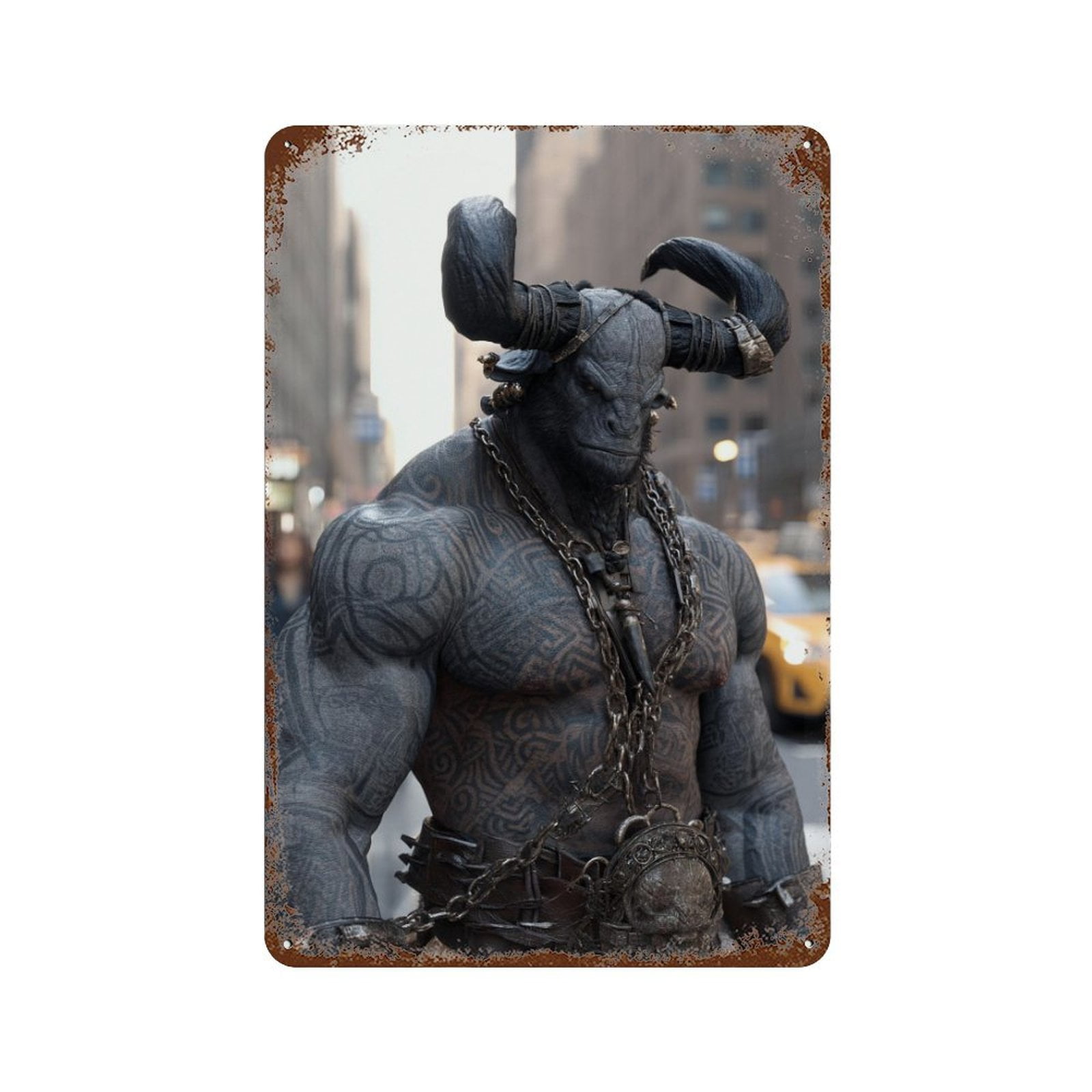 8x12 Inch Xiedada_06566_3_A_huge_muscular_minotaur_with_dark_gray_skin ...