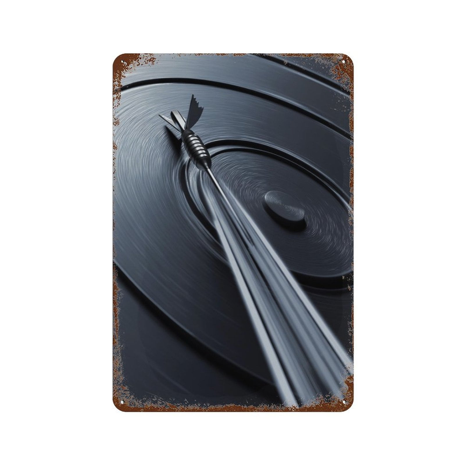 8x12 Inch Xiedada_06566_4_A_dart_is_flying_towards_the_center_of_an ...