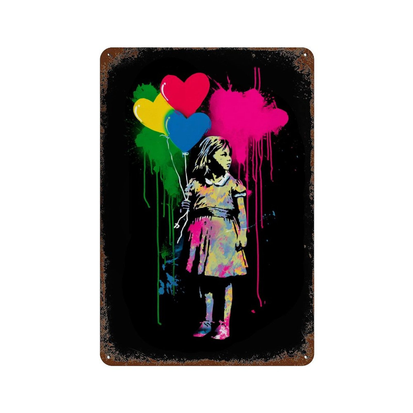 8x12 Inch Xiedada_06566_4_A_girl_holding_balloons_in_the_style_of_Banksy__d9700d24-055a-4b33 ...