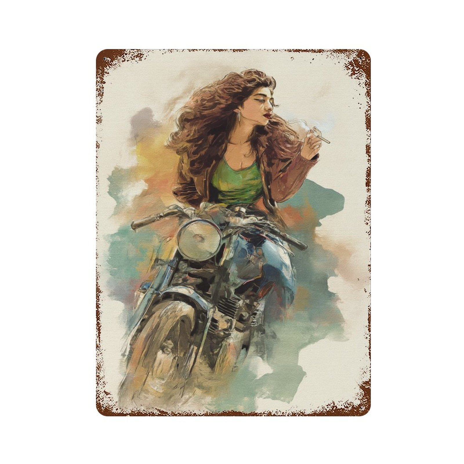 8x12 Inch Xiedada_06566_4_Beautiful_croquis_of_a_woman_with_big_hair_a ...