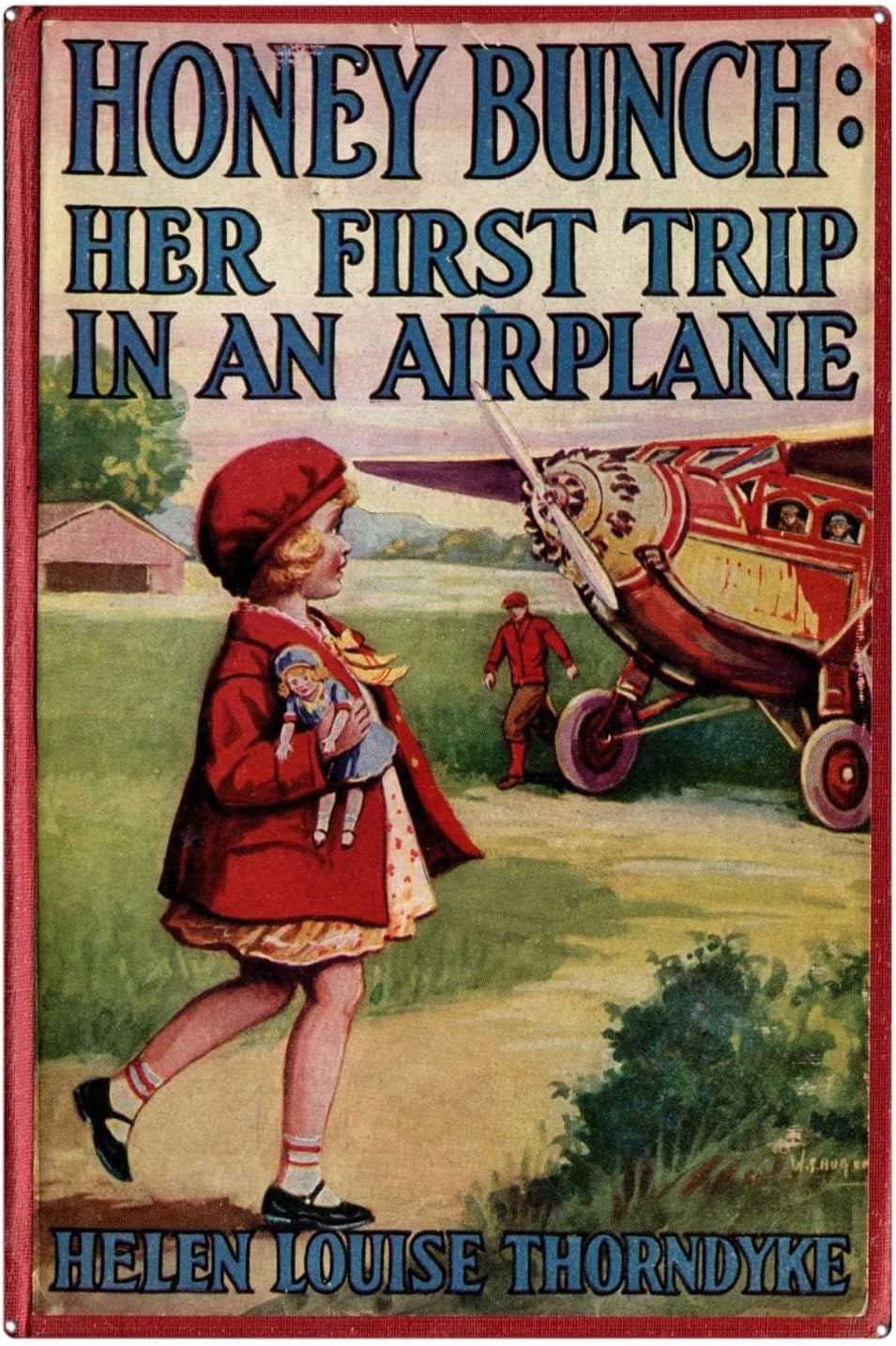 8x12 Inches Tin Metal Signs Honey Bunch Her First Trip in an Airplane ...