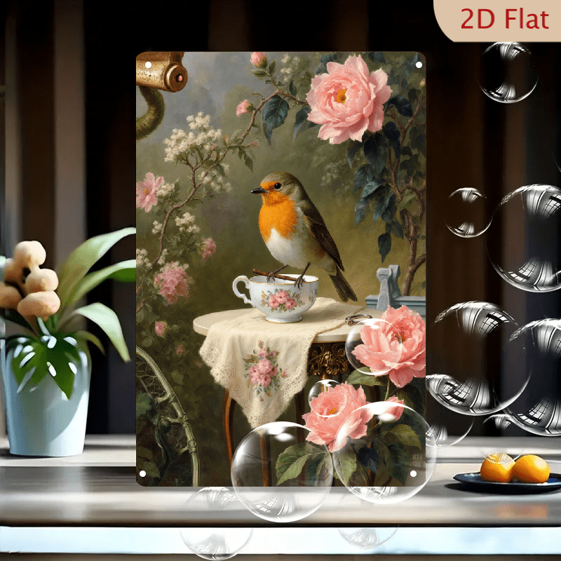 8x12 Inches Tin Metal Wall Art, Classical Still Life with European ...