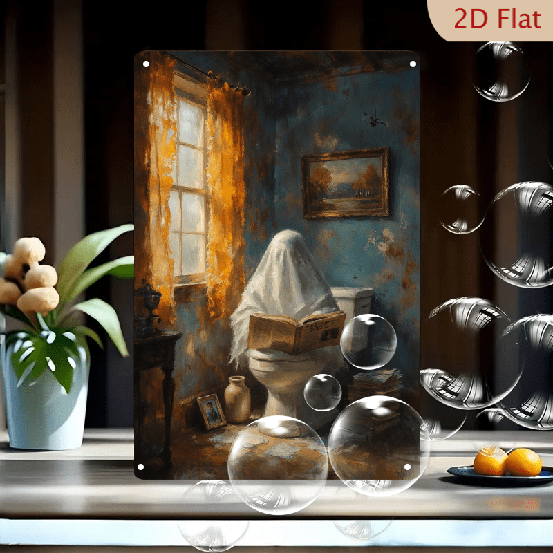 8x12 Inches Wall Art Metal Tin Sign, Whimsical Impressionist Painting ...