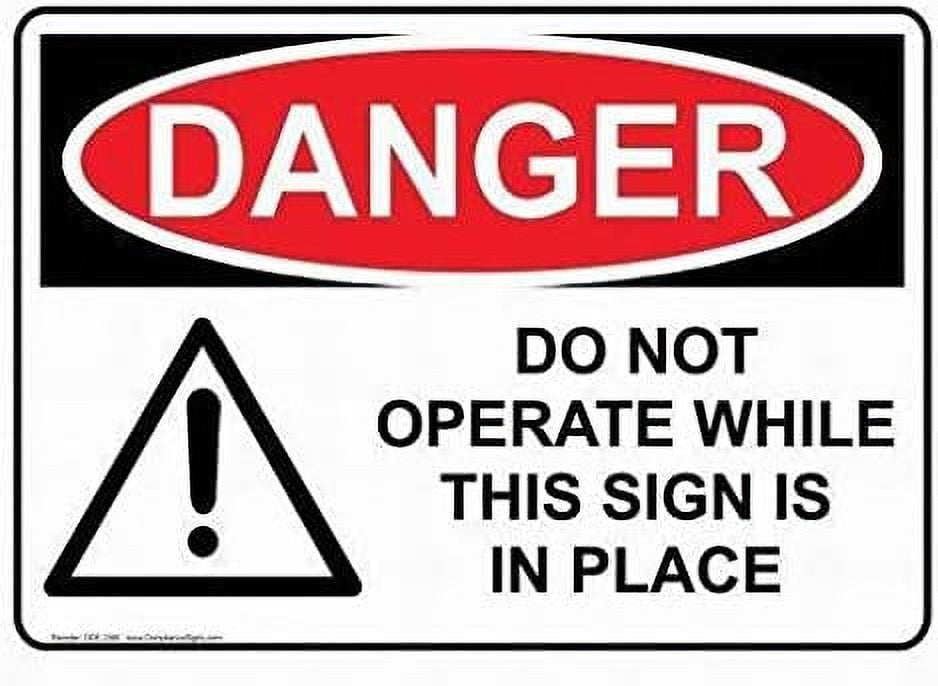 8x12 Magnetic OSHA Danger Sign Warning Sign Safety Sign Metal Tin Decor ...