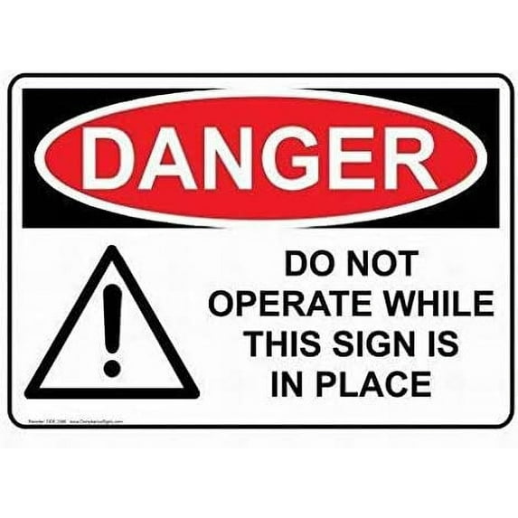 8x12 Magnetic OSHA Danger Sign Warning Sign Safety Sign Metal Tin Decor ...