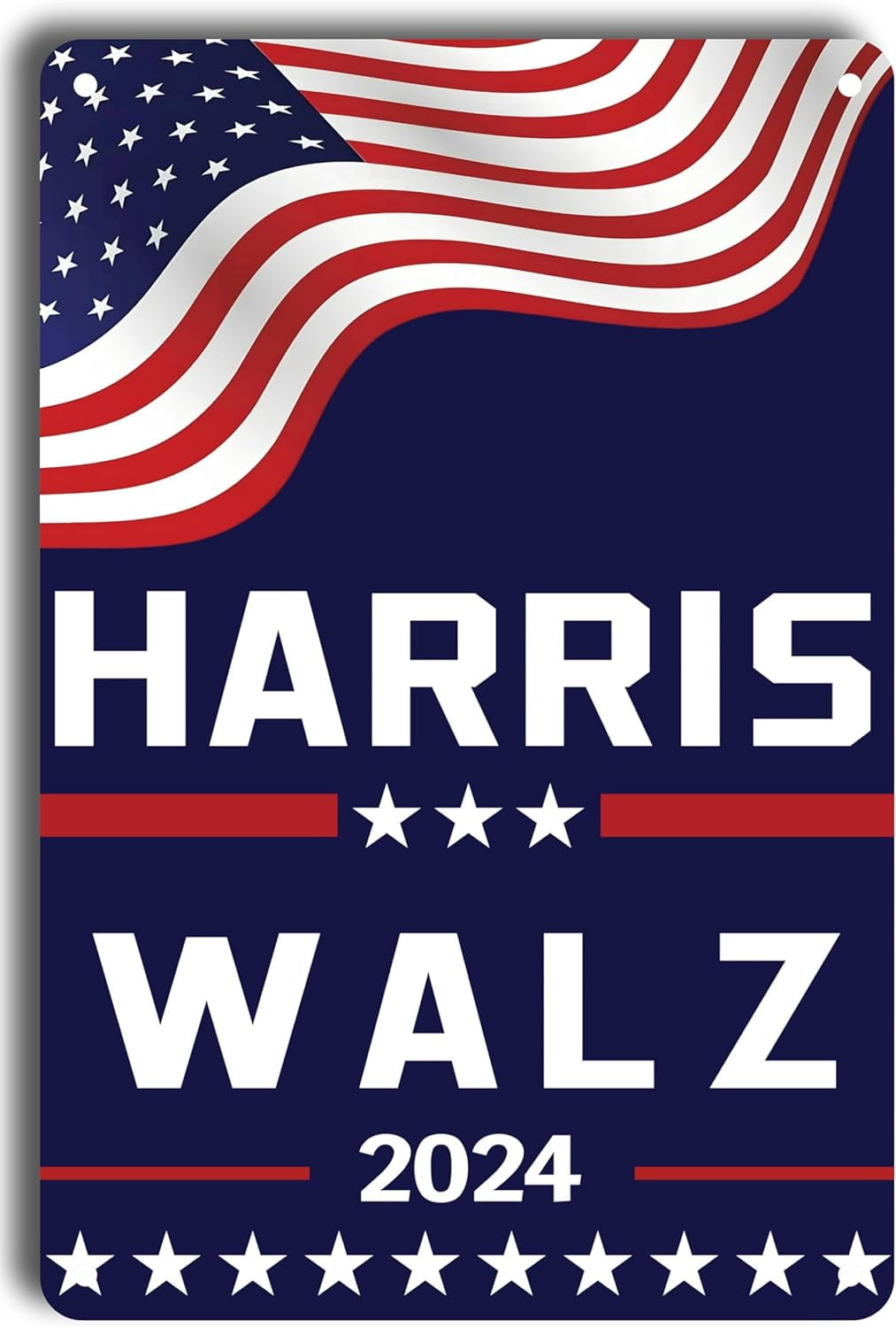 8x12 Metal Tin Sign Harris Kamala Yard Sign 2024 Election Yard Signs ...