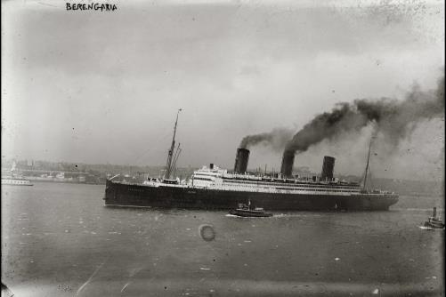 8x12 Photo: BERENGARIA,ships,water vessels,smokestacks,boats,harbors ...