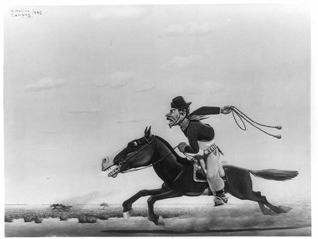 8x12 Photo-Boleador,horseback riding,roping,gauchos,bolas,Argentina,F ...