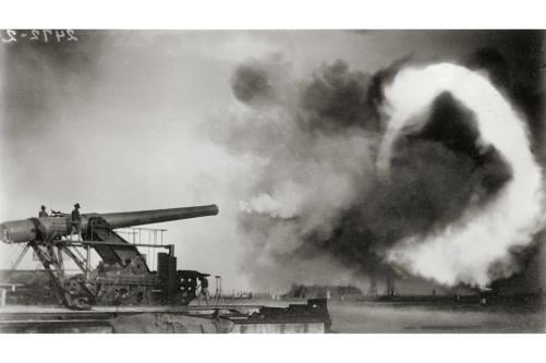 8x12 Photo: Coastal defense gun on a disappearing mount,1910-1915 ...