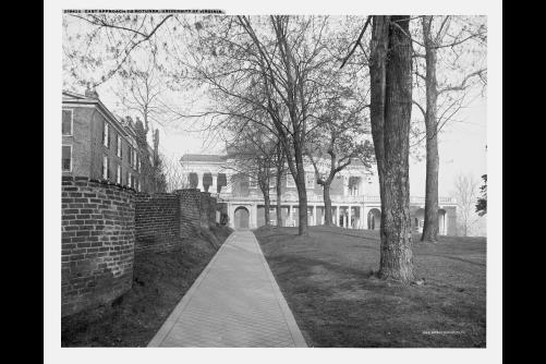 8x12 Photo-East approach,Rotunda,University,Virginia,educational ...