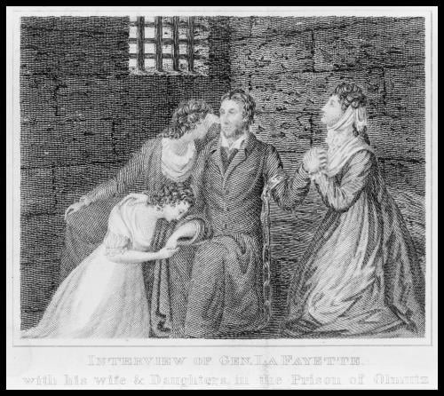 8x12 Photo: Gen. Marie Joseph Lafayette with wife,prison of Olmutz ...