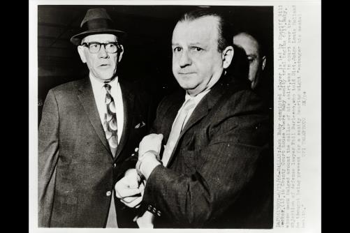 8x12 Photo: Jack Ruby handcuffed,escorted by Dallas County Sheriff Bill ...