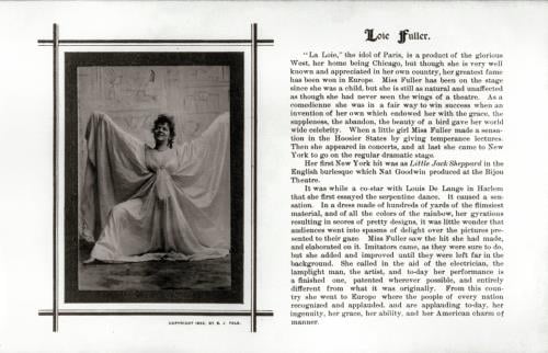 8x12 Photo-Loie Fuller,1862-1928,Dancer, Marie Louise Fuller,Curtsying ...
