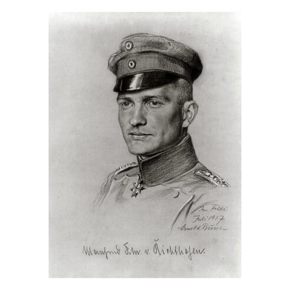 8x12 Photo-Manfred von Richthofen,July 1917,Red Baron,German fighter ...