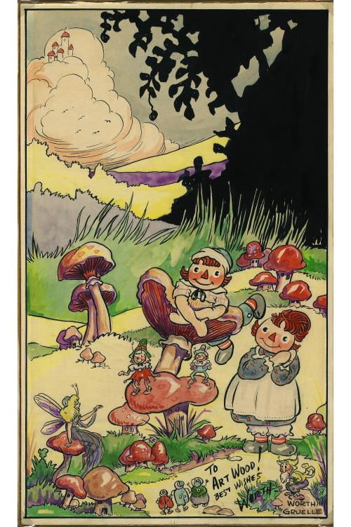 8x12 Photo: Raggedy Ann/Andy,Worth Gruelle,1938-1960,cartoon - Walmart.com