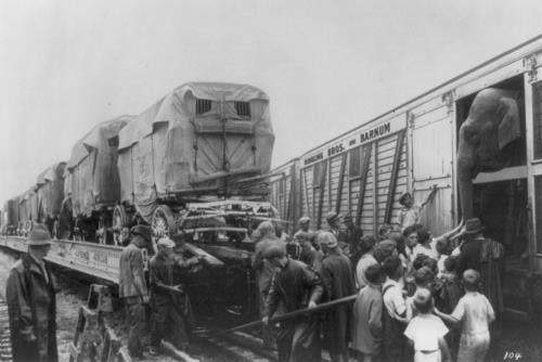 8x12 Photo-Ringling Brothers,Barnum & Bailey Circus,Train,Elephant ...