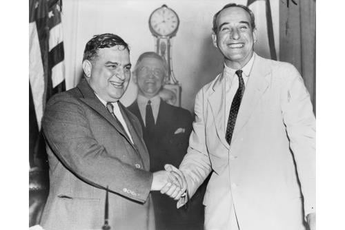 8x12 Photo: Robert Moses,1888-1981,Fiorello H LaGuardia,1882-1947 ...