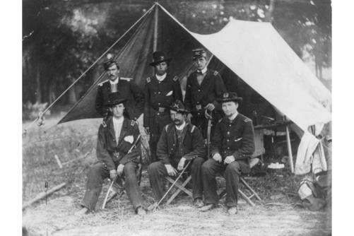 8x12 Photo: Rufus King,Alonzo Cushing,Evan Thomas,Artillery Officers ...