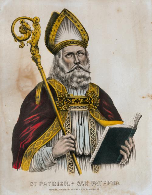 8x12 Photo: St. Patrick / San Paticio,1856-1907,Religious,man,Currier ...
