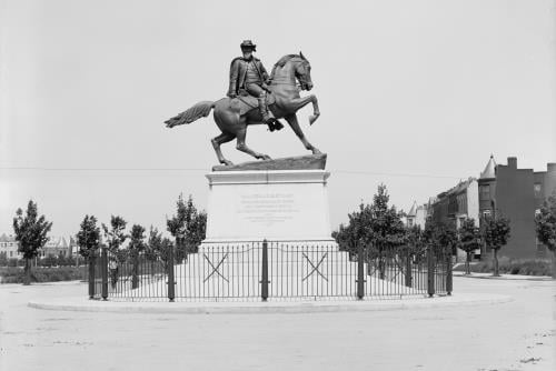 8x12 Photo: Statue,Major General Jeb Stuart,monuments,memorials ...